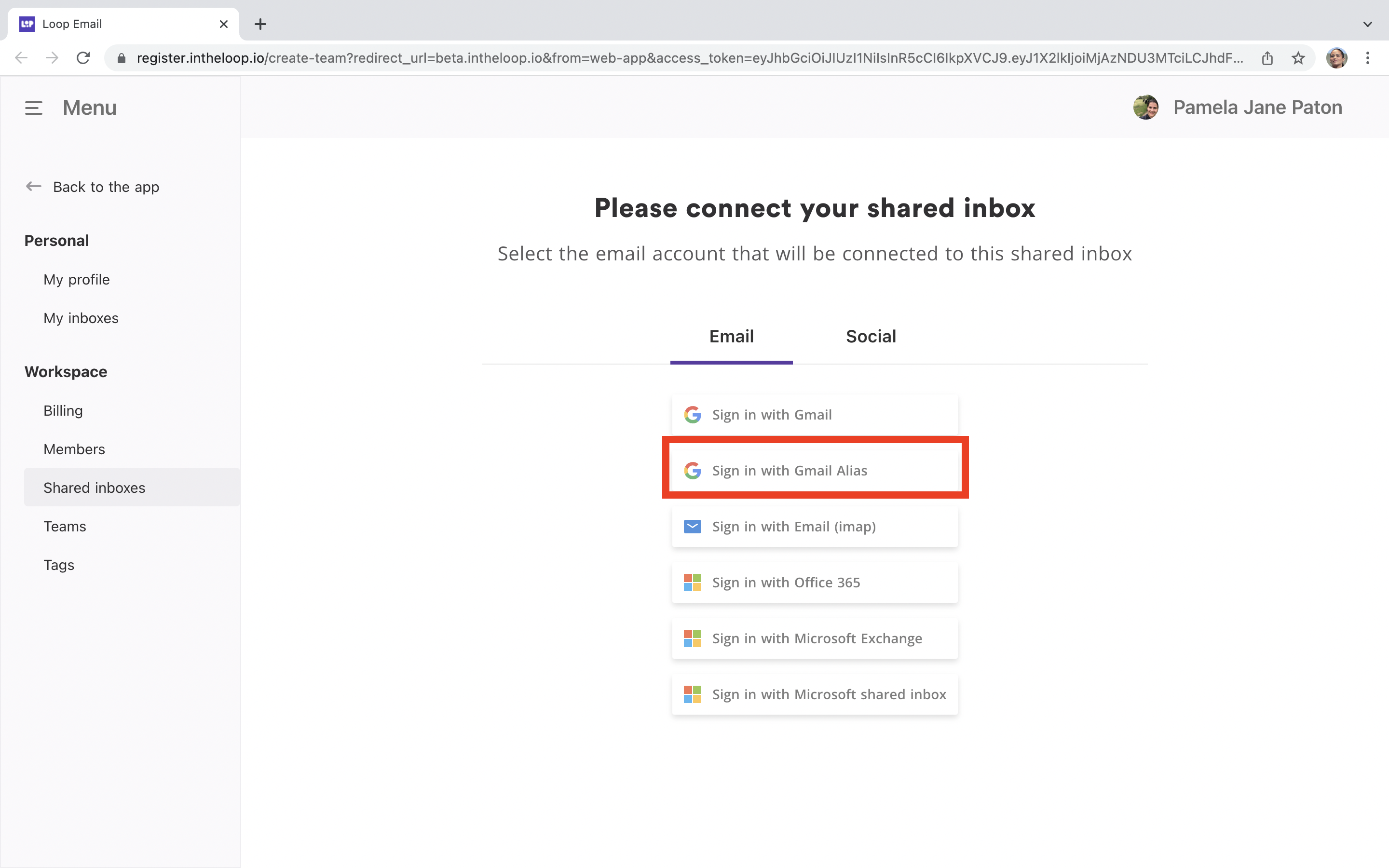 How do I set up a Shared Inbox? - Loop Email - Help