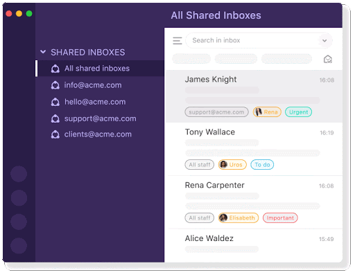 Unified shared inbox - Loop Email - Help